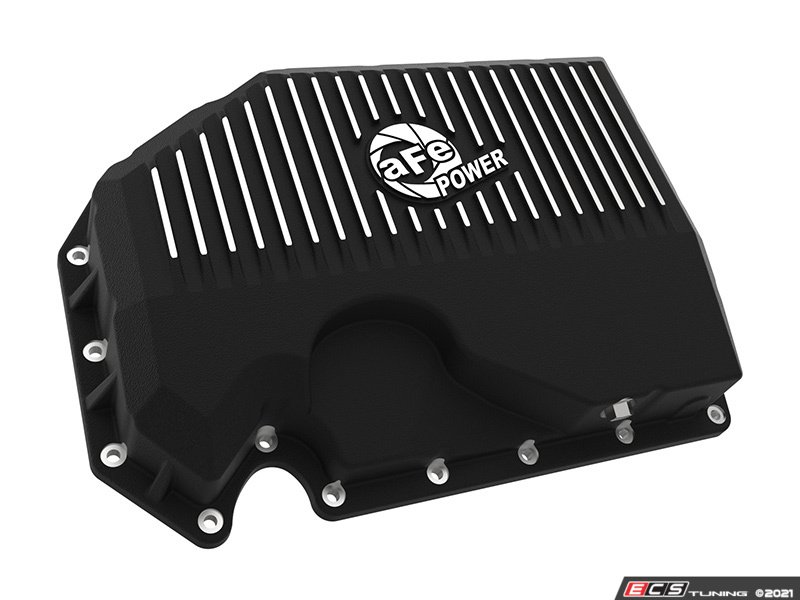 AFE - 46-71240B - Pro Series Engine Oil Pan - Black With Machined Fins