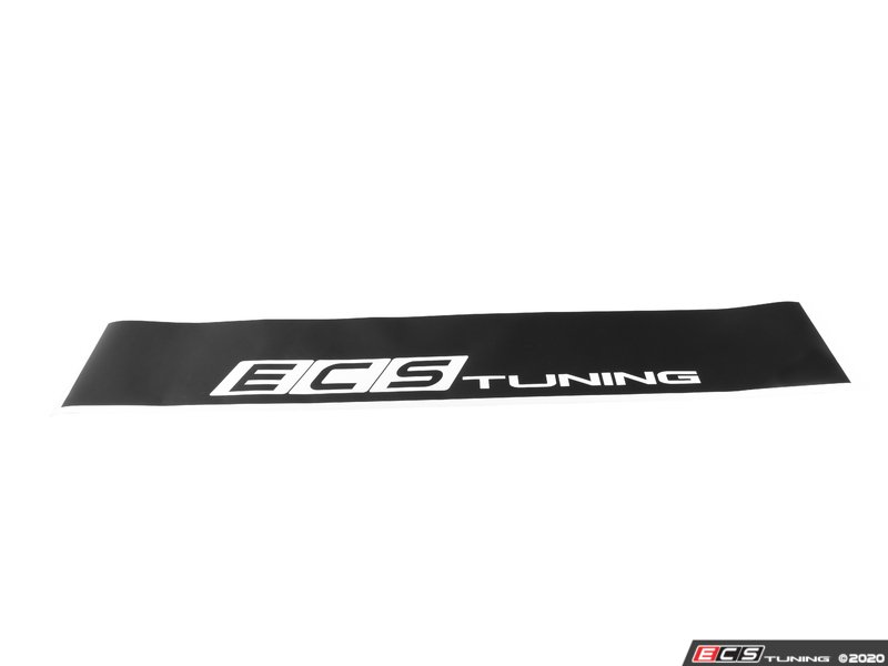 ECS - FBK55X10WBAN - Vinyl Windshield Banner - Flat Black