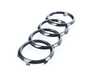 Genuine Volkswagen Audi - ZAW098010ACDSP - Audi Rings - Black (ZAW 098 ...