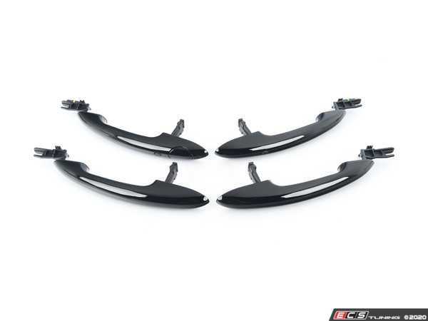 Genuine MINI - 51712457413KT - Door Handle Piano Black Front And Rear - Set