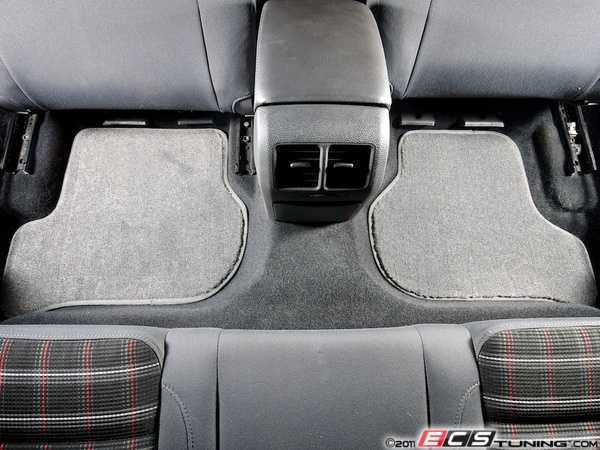 Schwaben - 1J0898924 - Floor Mat Set - Grey / Grey Piping With Oval ...