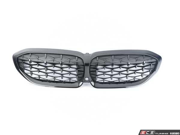 Genuine BMW - 51139448475 - Grill Front - Black Icam (51-13-9-448-475)