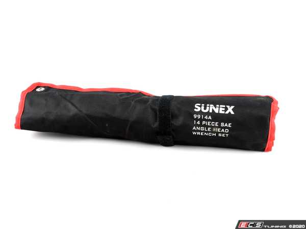 Sunex - 9914A - 14 Pc. Full Polish SAE Angle Head Wrench Set