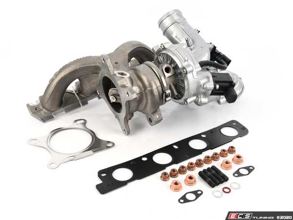 Assembled By ECS - 06J145713FKT - K03 Turbocharger with Install Kit
