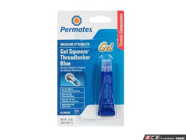 Permatex - 24005 - Permatex Medium Strength Threadlocker BLUE Gel