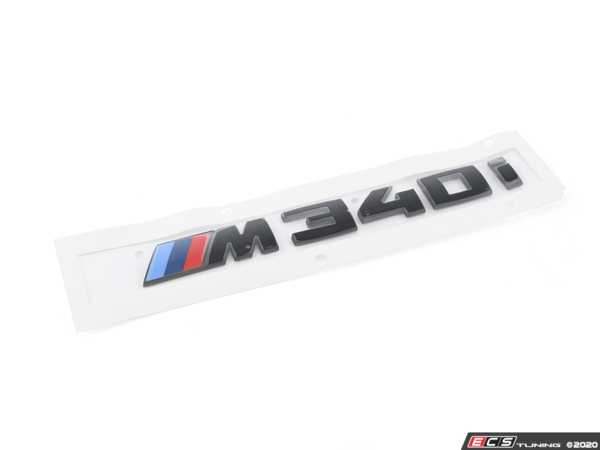Genuine BMW - 51142472849 - M340i Emblem - Black (51-14-2-472-849)