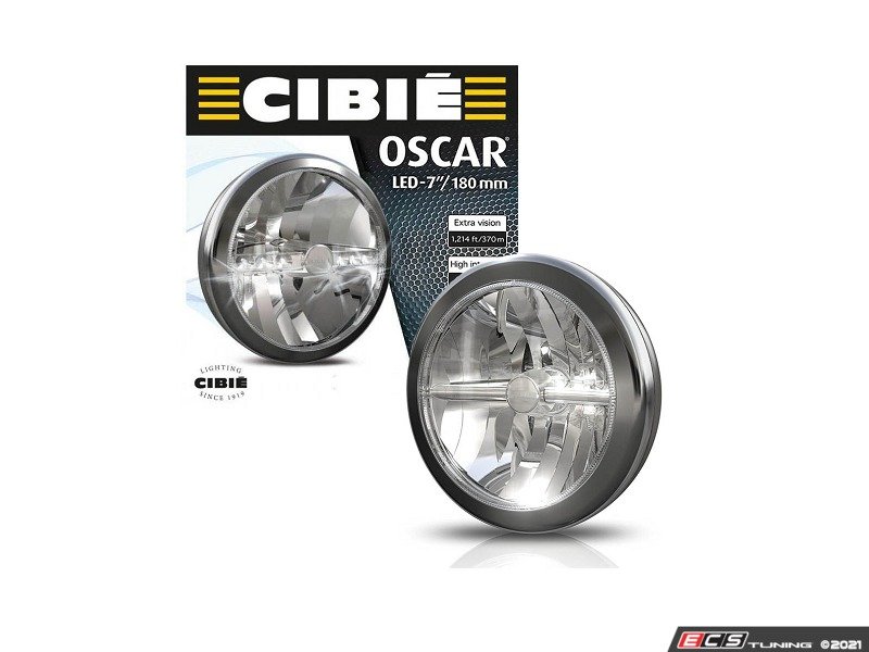 CIBIE - 45306 - CIBIE OSCAR LED 7" Full Chrome Auxiliary Universal ...