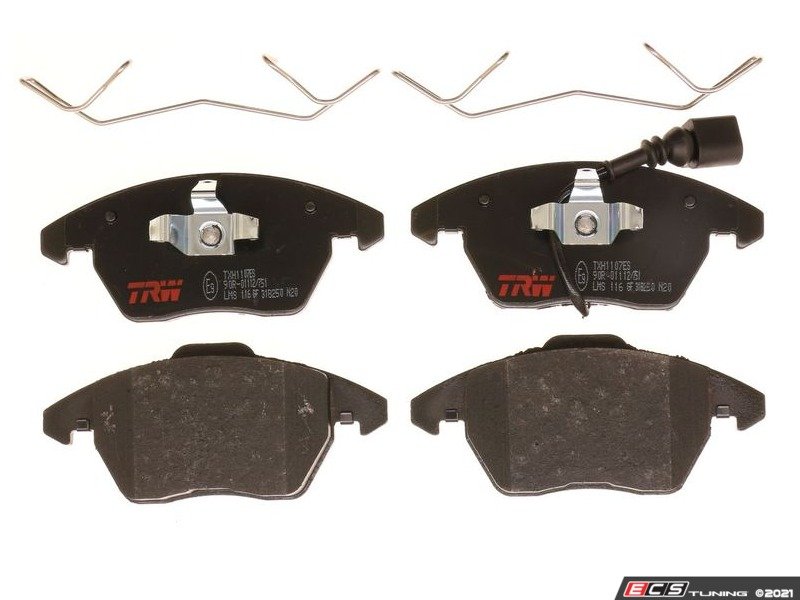 TRW - 1K0698151E - TRW Ultra Low-Metallic Front Brake Pad Set