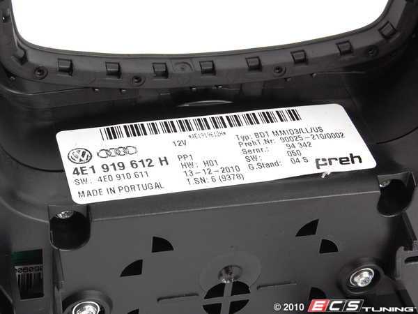 Genuine Volkswagen Audi - 4E1919612H - Operating Unit For MMI Interface ...