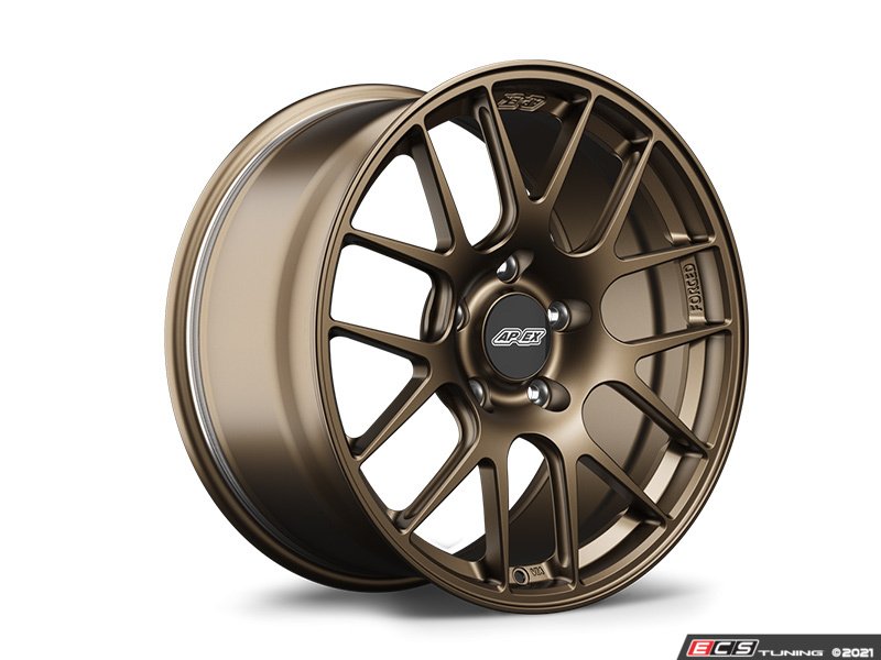 APEX Wheels - ec7r-5130-sbzKT - 18" APEX EC-7R Wheels - Staggered Set ...