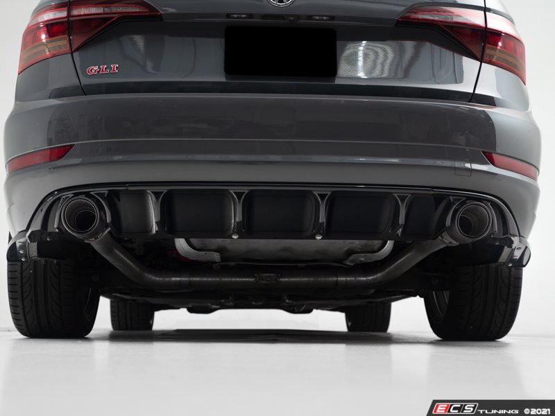ECS - 007218la01-01KT - MK7 Jetta GLI Rear Diffuser Kit - Gloss Black