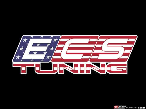 ECS - BLKFLAGXL - Black With American Flag ECS Short Sleeve T-Shirt ...