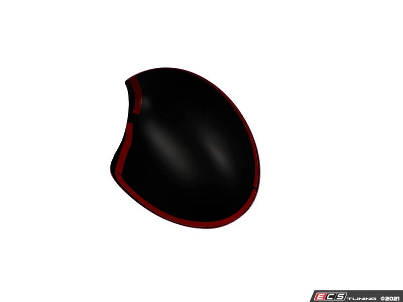 ECS - 51162754916 - JCW Style Checkered/Red Mirror Cap Covers - Set