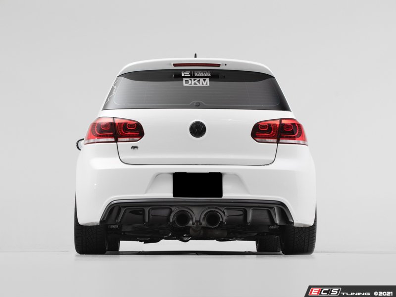 ECS - 014403LA01 - MK6 Golf R Rear Diffuser - Gloss Black