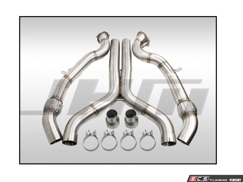 JH Motorsports - 40TDPXPwHFC-C7 - 3" Performance Downpipe And Midpipe W ...