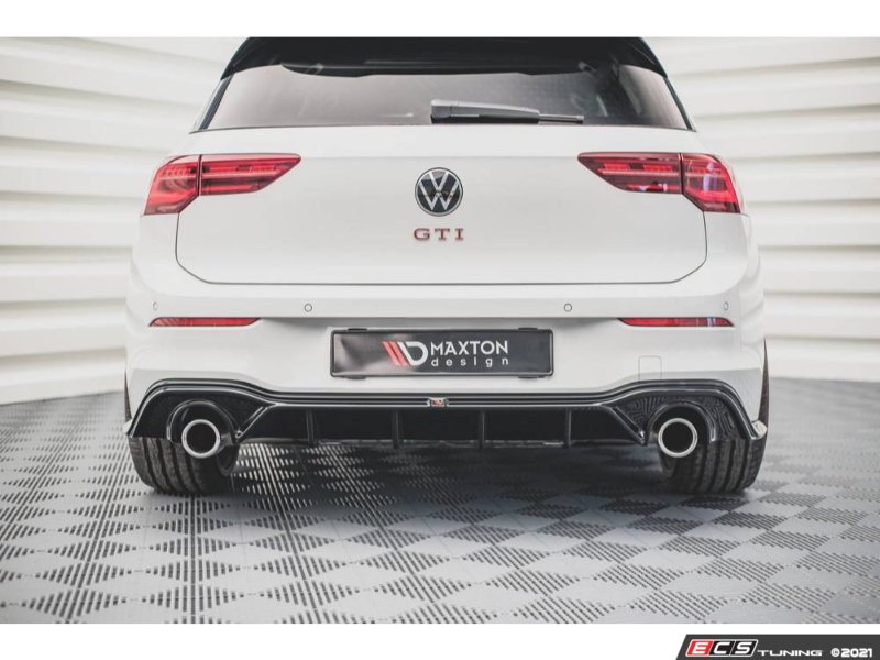 Maxton Design - VW-GO-8-GTI-RS2G - Rear Diffuser V2 - Gloss Black