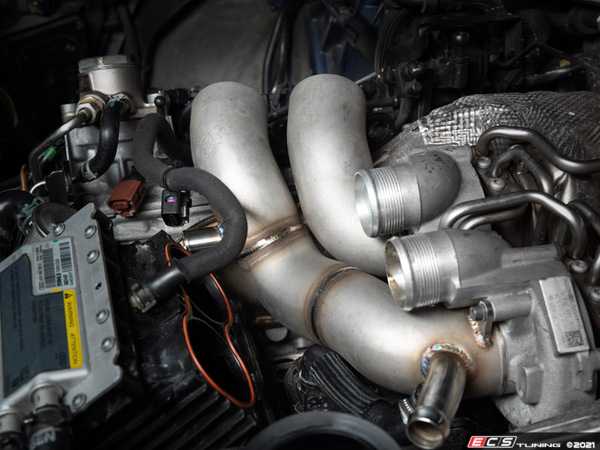 ECS - 006993LA - ECS C7 S6/S7/RS7 4.0T Upgraded Turbo Inlet Pipes
