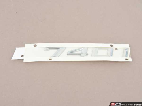 Genuine BMW - 51147187123 - Model Emblem - 740I (51-14-7-187-123)