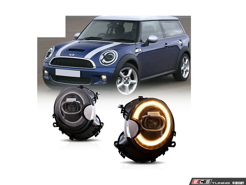 ZiZa - MINIR56HL - Sequential Projector LED DRL Headlights F56 LCI ...