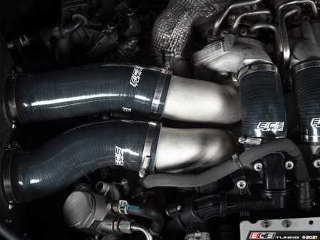 ECS - 006993LA - ECS C7 S6/S7/RS7 4.0T Upgraded Turbo Inlet Pipes