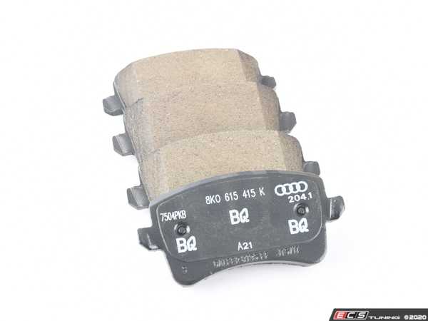 Genuine Volkswagen Audi - 8K0698451M - Rear Brake Pad Set - Pads Only ...