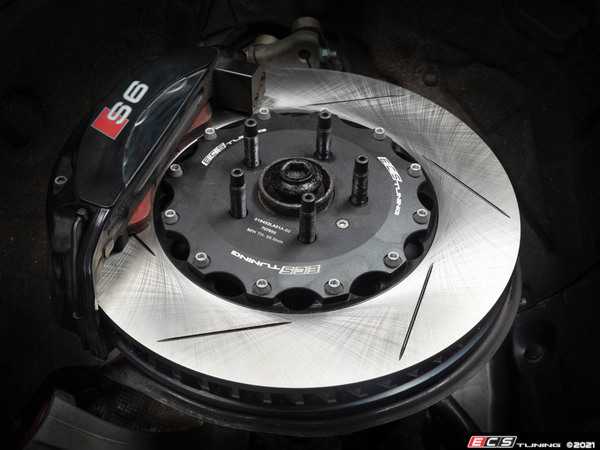 ECS - 016403LASKT - C7 S6/S7 Front & Rear Slotted Brake Rotors (400x38 ...
