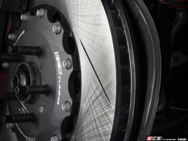 ECS - 016403LASKT - C7 S6/S7 Front & Rear Slotted Brake Rotors (400x38 ...