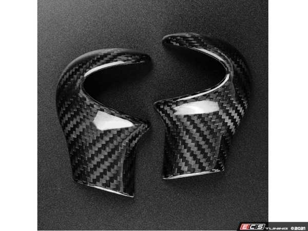 ECS - 25167584239 - Carbon Fiber Car Gear Shift Knob Head Cover ...