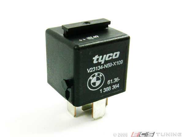 Genuine BMW - 61361388364 - 2 Pole Relay - Black (61-36-1-388-364)