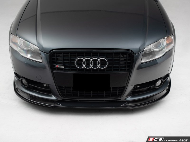 ECS - 012326laKT - Audi B7 A4 Front Lip Spoiler - Gloss Black