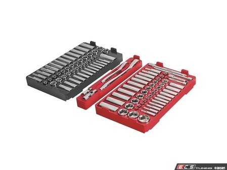 Milwaukee - 48-22-9486 - 1/4" & 3/8 Drive 106pc Ratchet & Socket Set ...