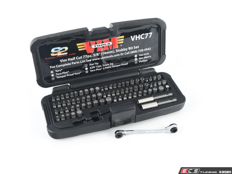 VIM Tools - VIMVHC77 - 77 Piece Half Cut Stubby Set