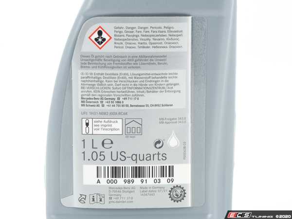 Genuine Mercedes Benz - 000989910309 - Hydraulic Fluid - Priced Each