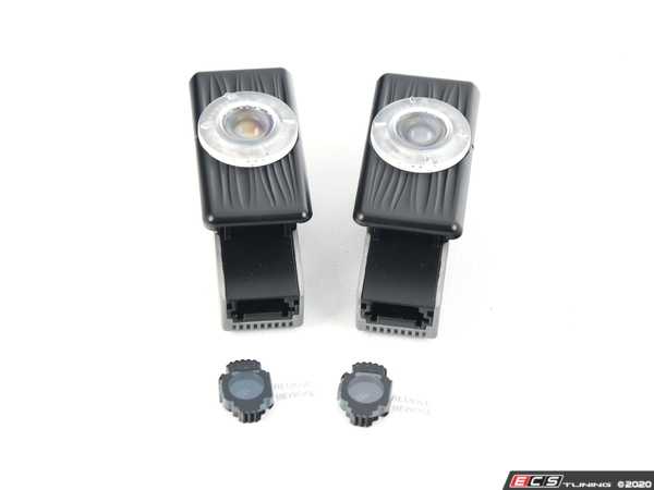 Genuine BMW - 63312463924 - BMW LED Door Light Projectors - 50mm (63-31 ...