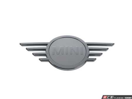 Genuine MINI - 51149880863 - Hood Emblem Piano Black "Black Line ...