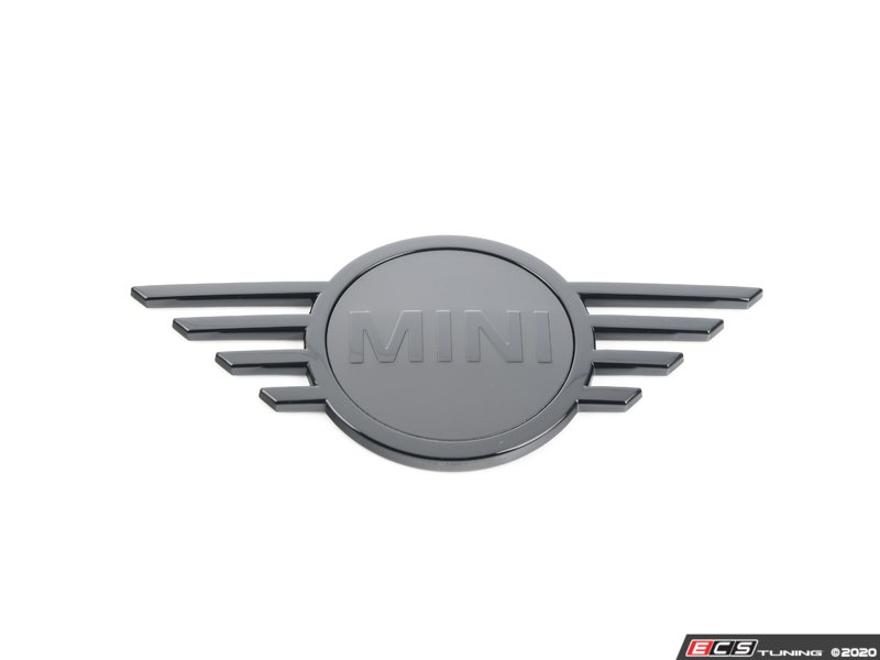 Genuine MINI - 51149880863 - Hood Emblem Piano Black "Black Line ...