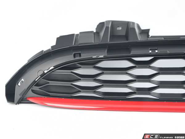 Bremmen Parts - 51137393456 - JCW Grille - Chili Red Without JCW Logo