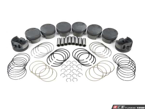 Mahle Motorsports - 197843342 - MAHLE Forged Piston Kit 92.50mm - S65 ...