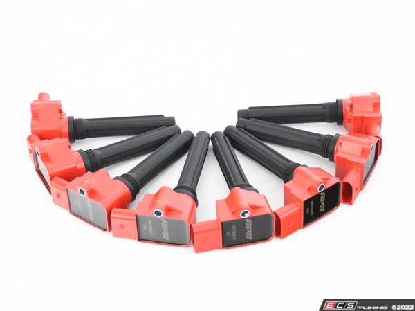 APR - ms100219-8KT - APR Upgraded Ignition Coil - Red - Set Of Eight