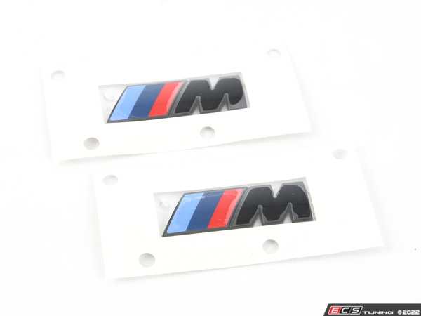 Genuine BMW - 51145A4B373 - M Performance Side Logo - High Gloss Black ...