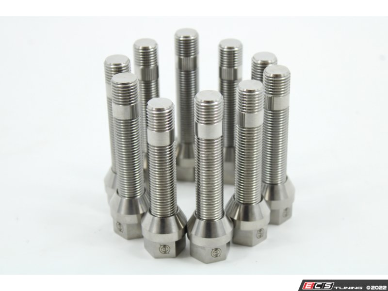 Vargas Turbo Technologies - TISTUD20125 - M12 Titanium Wheel Stud Kits