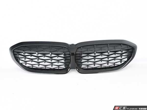 Genuine BMW - 51139448474 - Grill Front - Black (51-13-9-448-474)