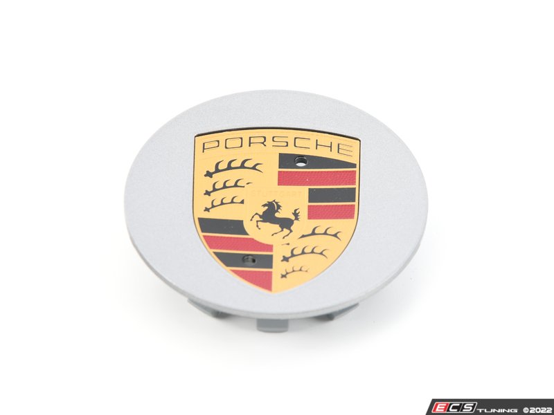 Genuine Porsche - 9P1601147AM7Z - Black Center Cap With Full-Colored ...