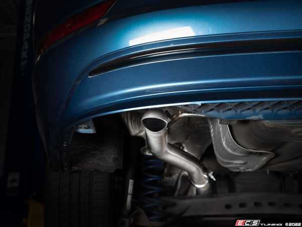 ECS - 020846la03KT - MK7 Jetta Cat-Back Exhaust System - With Turndown ...