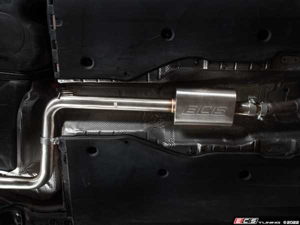 ECS - 020846la03KT - MK7 Jetta Cat-Back Exhaust System - With Turndown ...