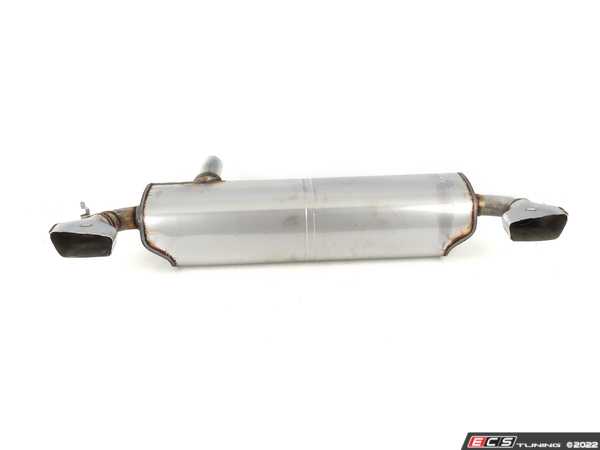 Genuine BMW - 18308657603 - REAR MUFFLER WITH EXHAUST FL (18-30-8-657-603)