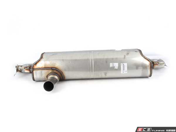 Genuine BMW - 18308657603 - REAR MUFFLER WITH EXHAUST FL (18-30-8-657-603)