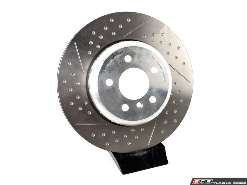 Brembo - 34206797600 - Rear Dimpled and Slotted Brake Rotors - Pair ...