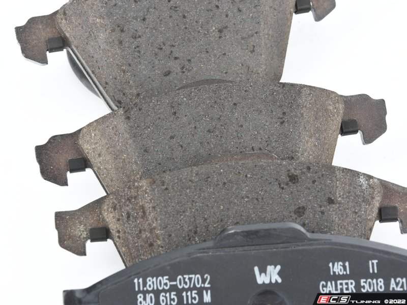 Genuine Volkswagen Audi - 8J0698151N - Front Brake Pad Set (8J0 698 151 N)