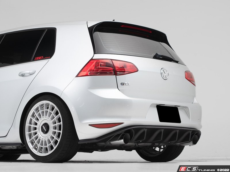 ECS - 029353ECS01-02KT - MK7 GTI Rear Diffuser - Textured Black ABS
